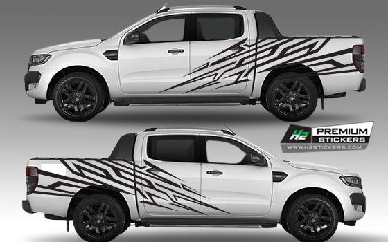 Stripes Decals Kit for Truck - Side Decal for Pickup Truck Vinyl Graph ...