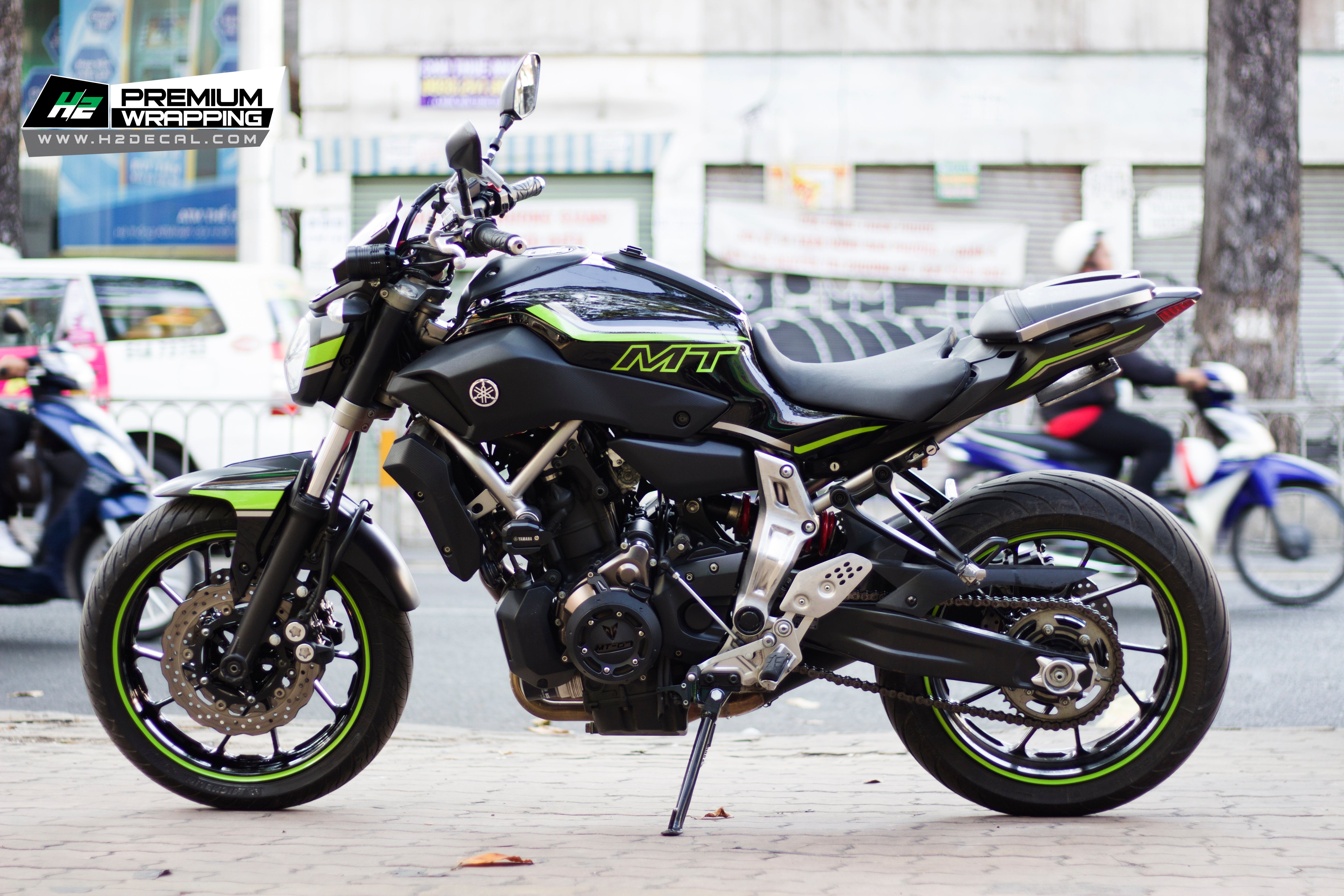 YAMAHA MT-07 Stickers Kit - 01 – H2 Stickers - Worldwide