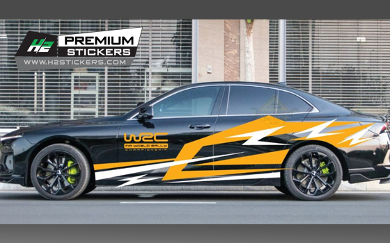 Car Side Decals - Vinyl Graphics Decals for Sedan - 002 – H2 Stickers ...
