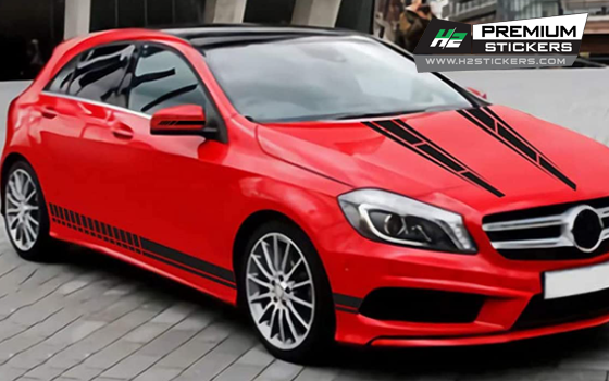 Car Mini Decals - Stripes Vinyl Graphics Mini Decals for Car - 001 – H2 ...