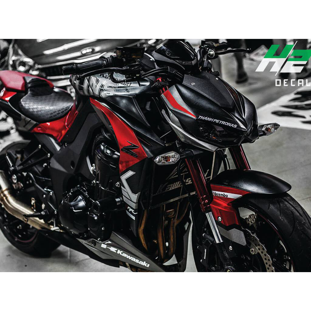 Kawasaki Z1000 Stickers Kit - 006 – H2 Stickers - Worldwide
