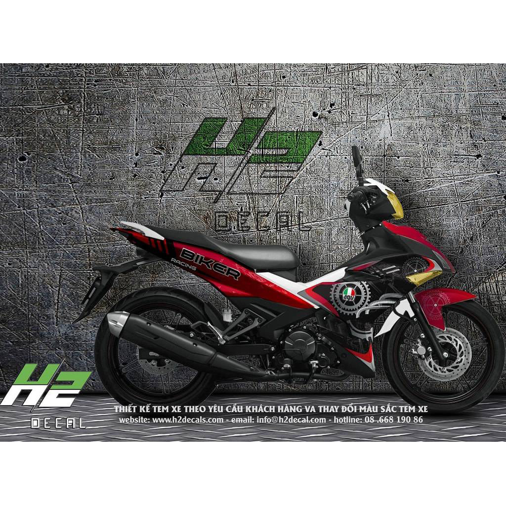 Yamaha Exciter 150 (Y15ZR) Stickers Kit - 002 – H2 Stickers - Worldwide